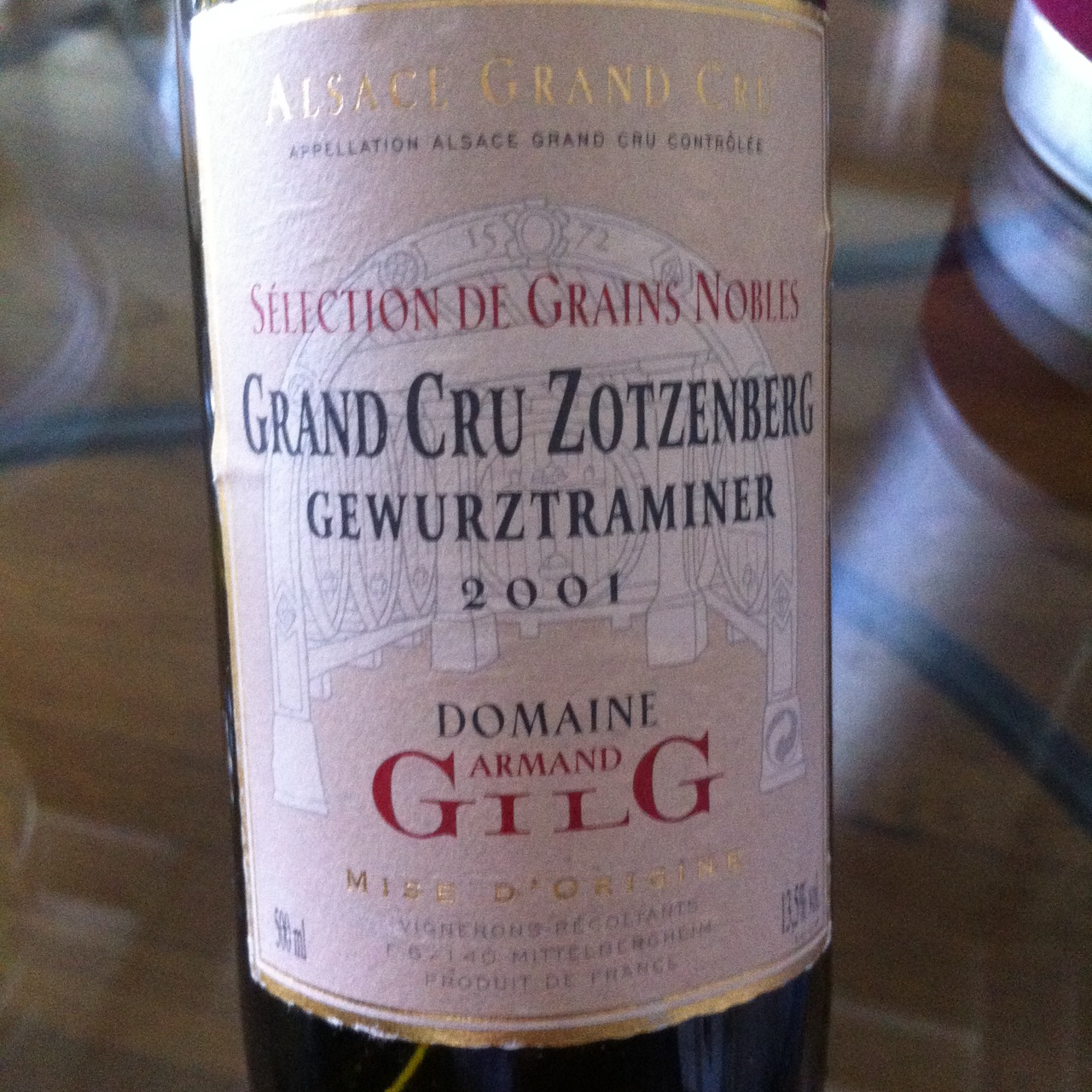 Domaine Armand Gilg Zotzenberg Grand Cru Gewürztraminer
