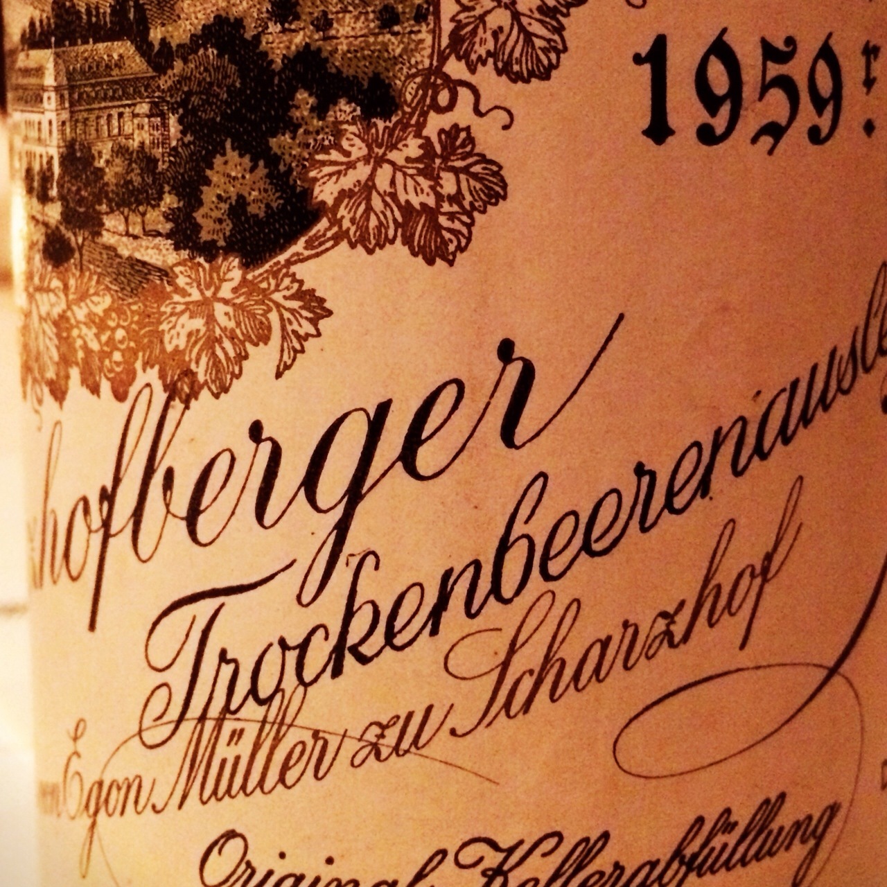 Egon Müller Scharzhofberger Trockenbeerenauslese Riesling