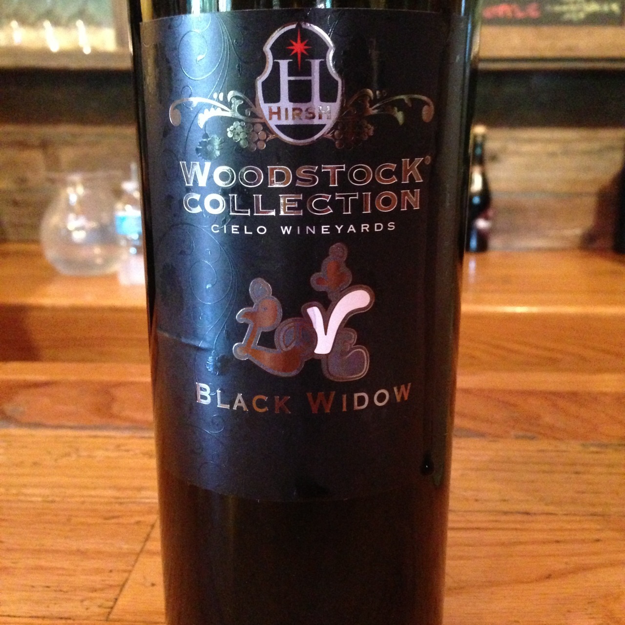 Cielo Malibu Estate Winery Woodstock Collection Black Widow Red Blend