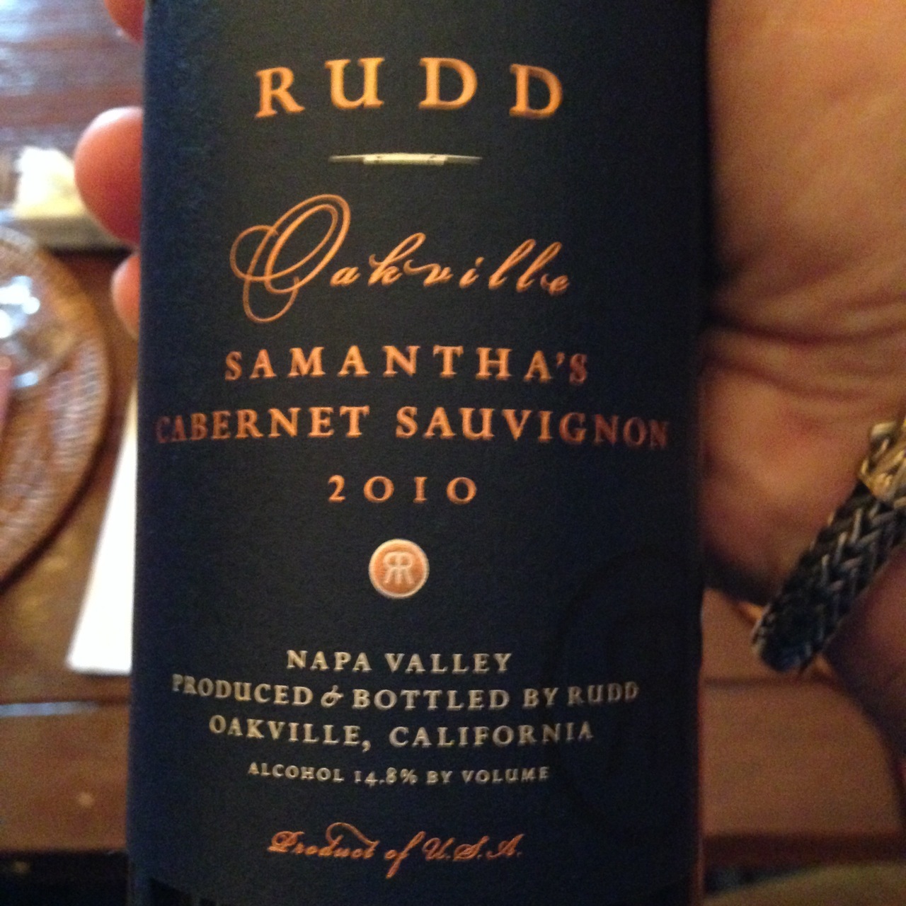 Rudd Samantha's Oakville Cabernet Sauvignon