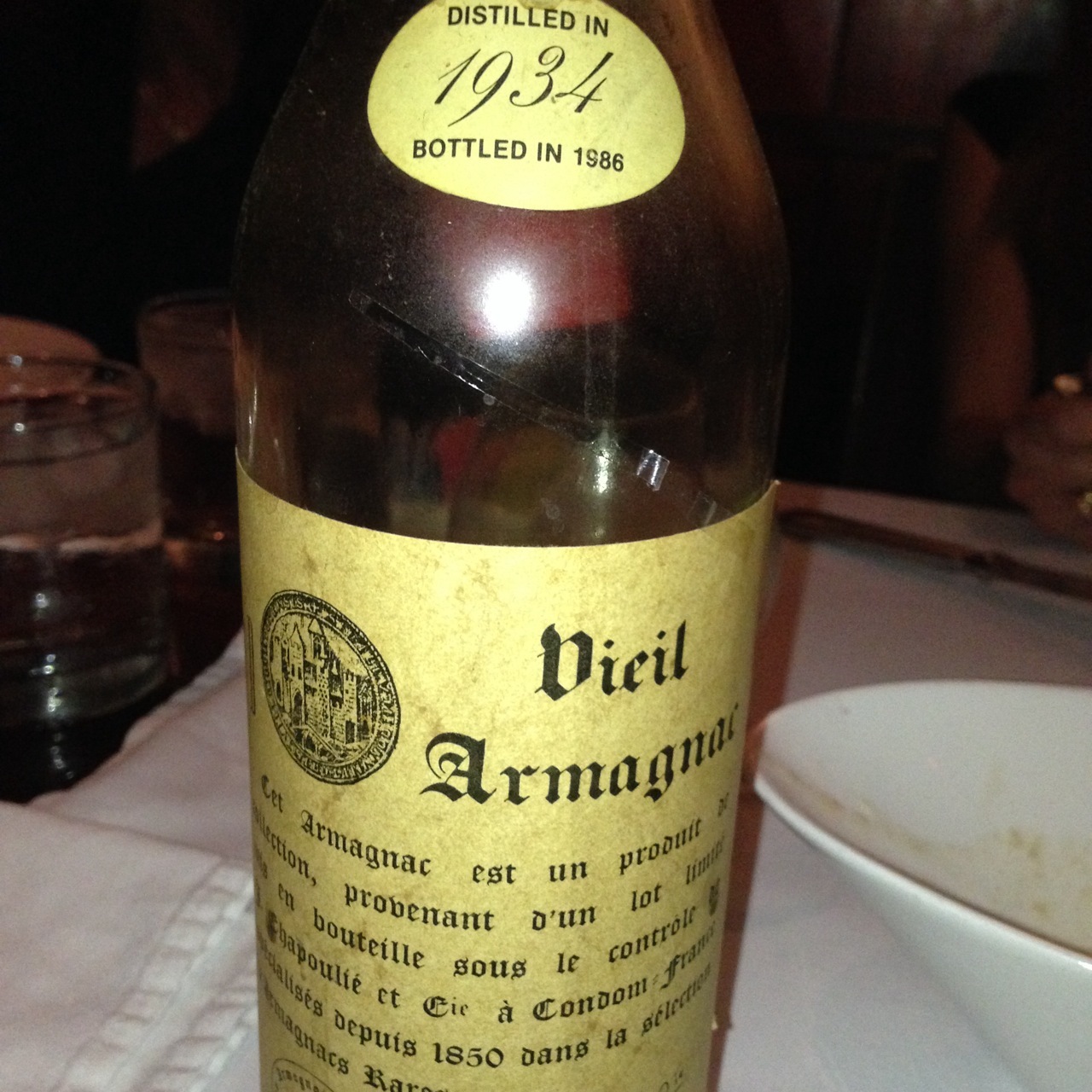 J. Chapoulié et Cie Vieil Armagnac (bottled in 1986)