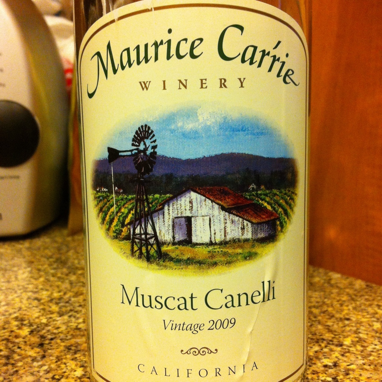 Maurice Carrie California Muscat Canelli