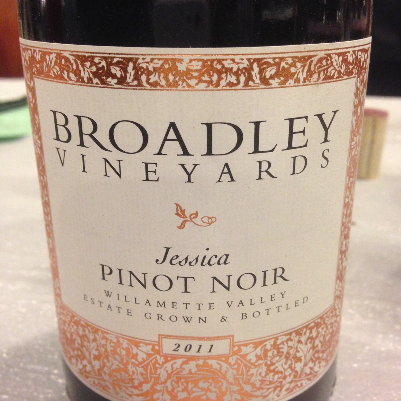 2017 Broadley Vineyards Jessica Pinot Noir