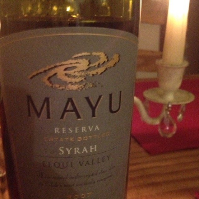 Mayu Estate Bottled Reserva Syrah