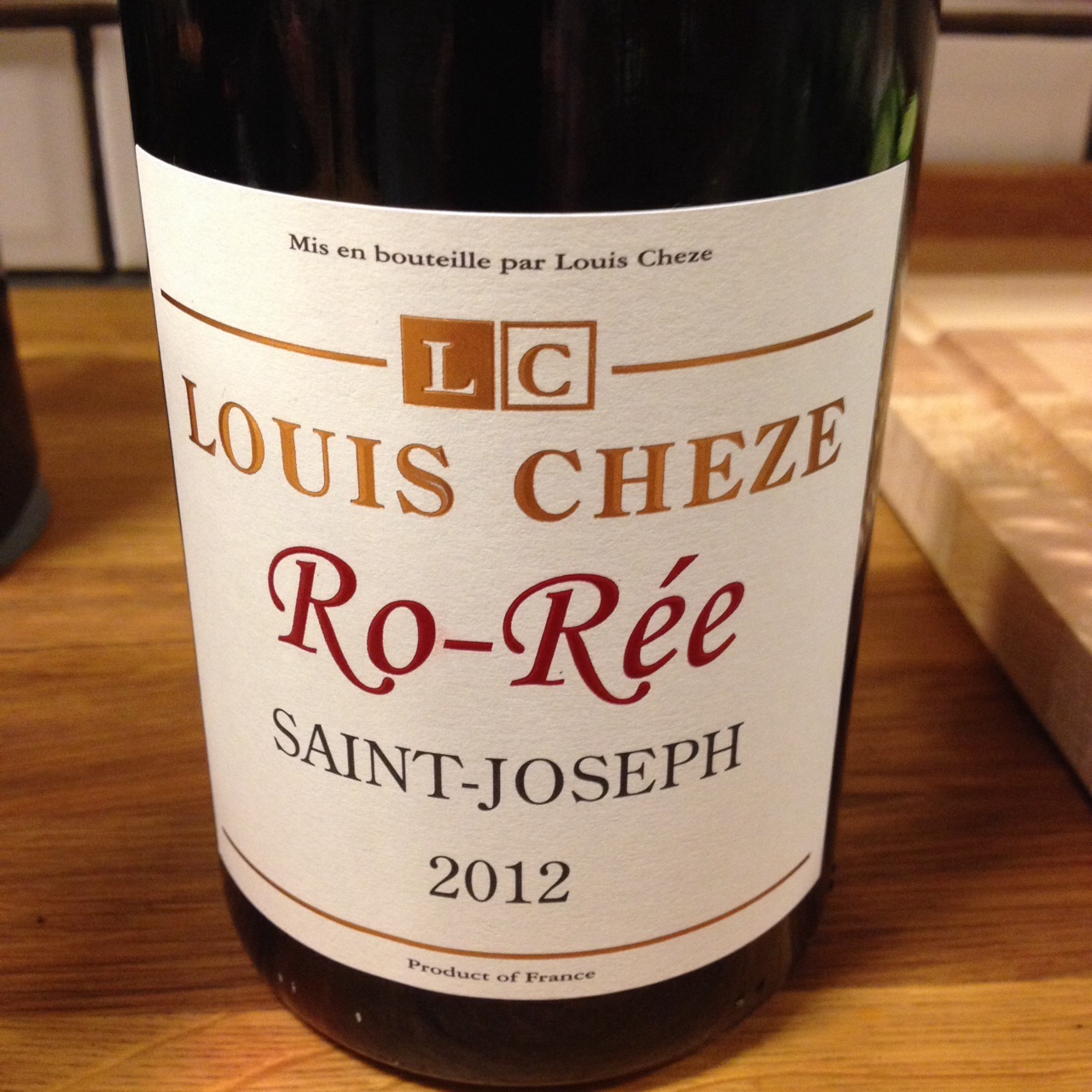 Domaine Louis Cheze Cuvée Ro-Rée St. Joseph Syrah