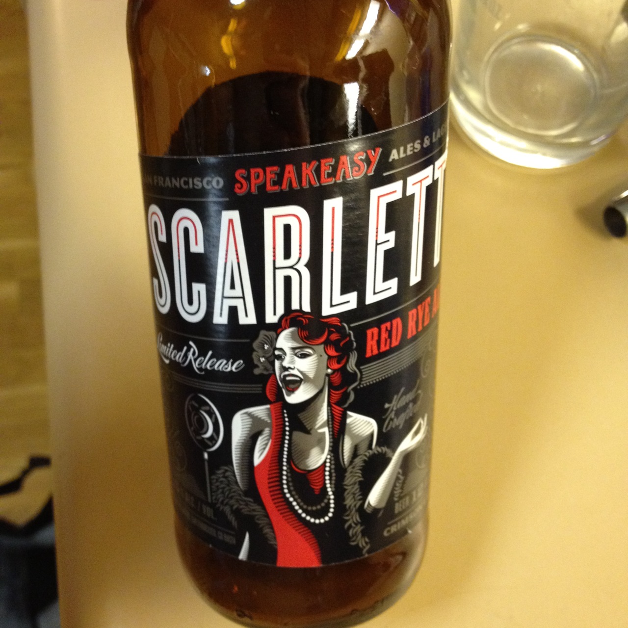 Speakeasy Brewery Scarlett Limited Release Red Rye Ale