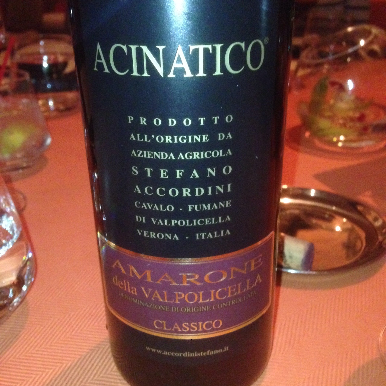 Stefano Accordini Acinatico Amarone della Valpolicella Classico Corvina ...