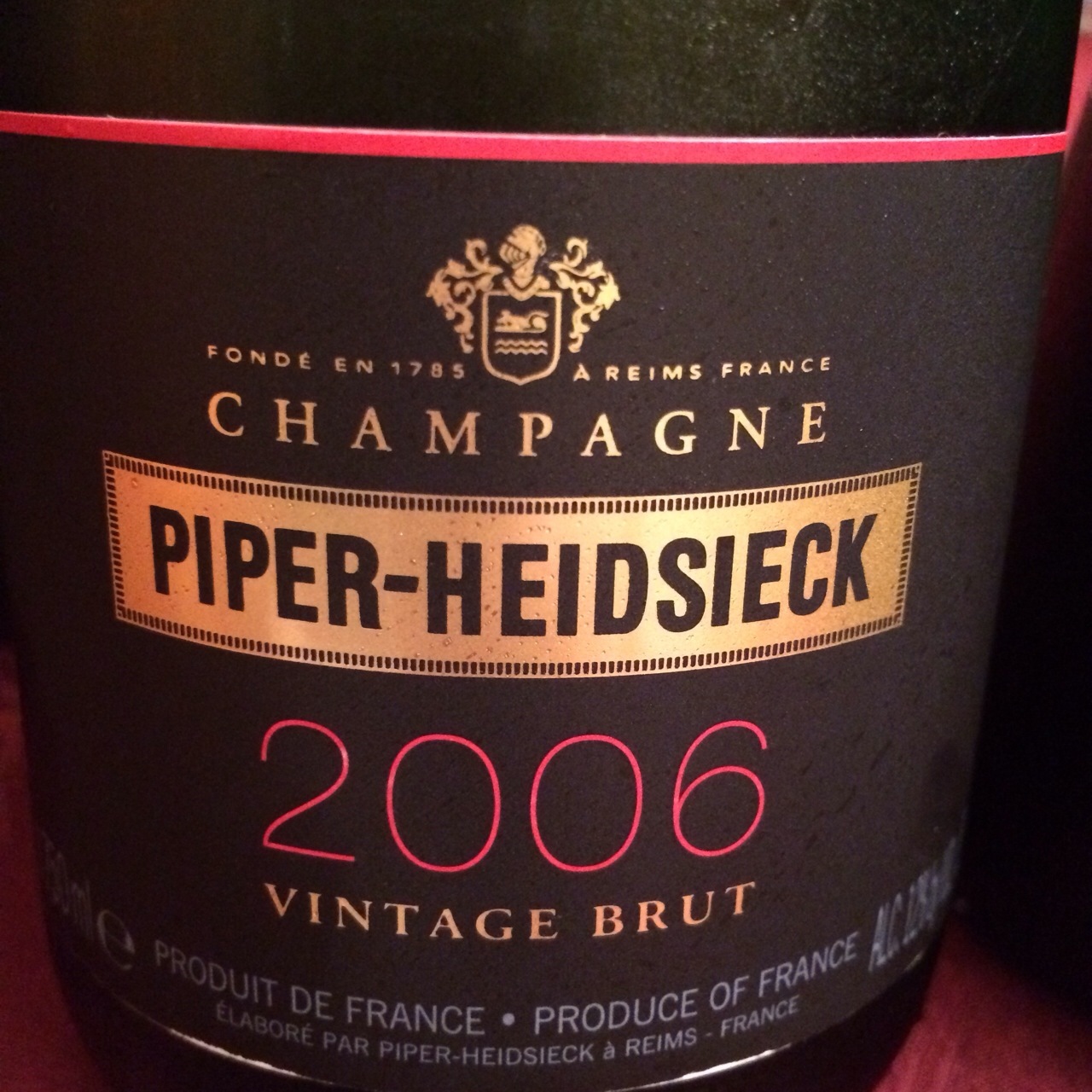 Piper-Heidsieck Vintage Brut Champagne
