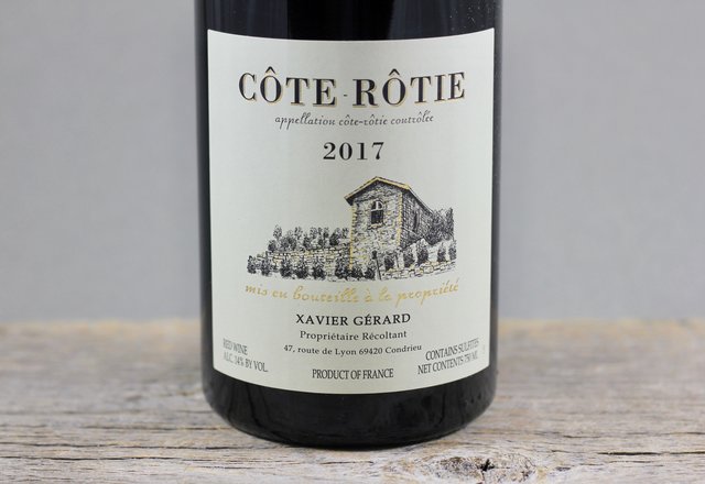 Xavier Gerard Côte-Rotie Syrah 2017 – Kogod Wine Merchant