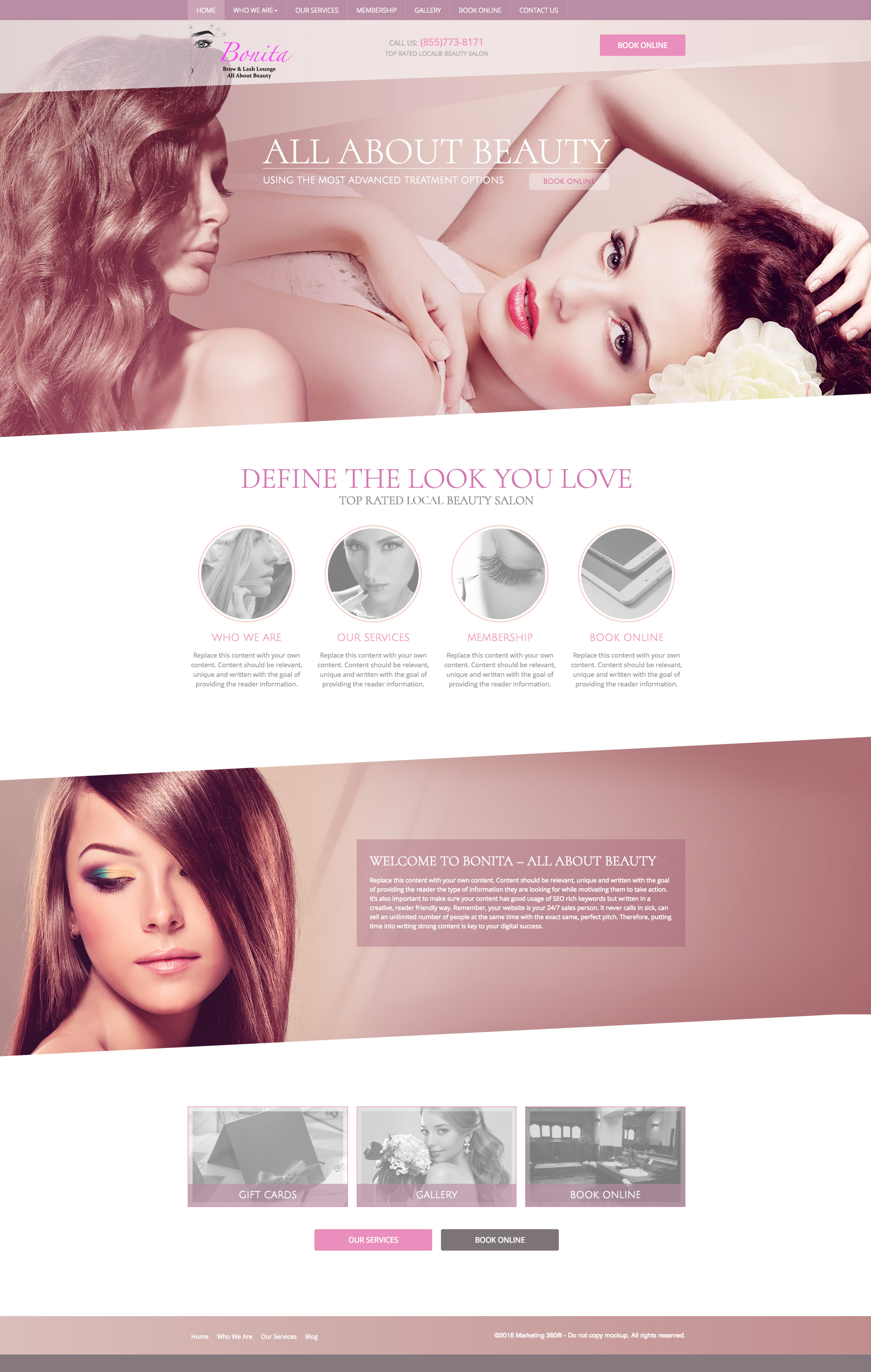Hair Salon Website Template