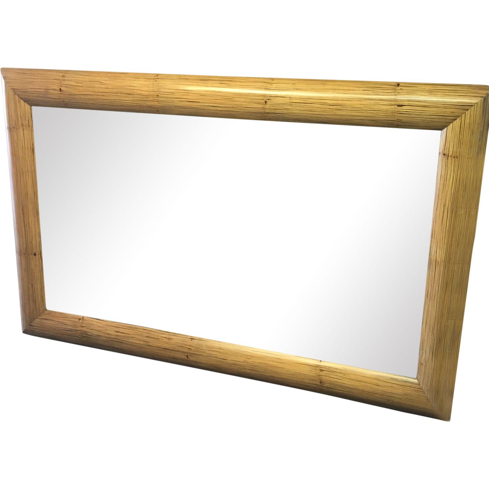 New Crushed Bamboo Floor Mirror - Design Plus Gallery