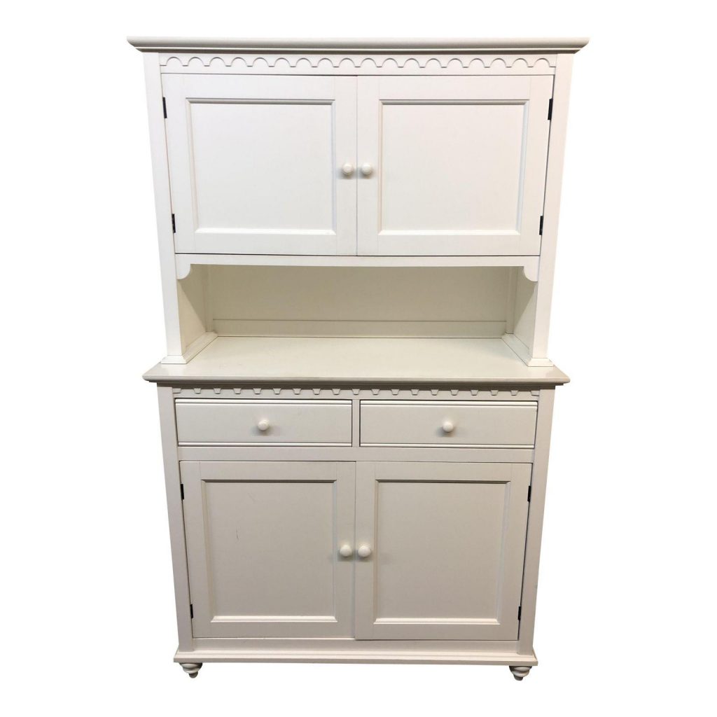 Cottage Style White Buffet & Hutch - Design Plus Gallery