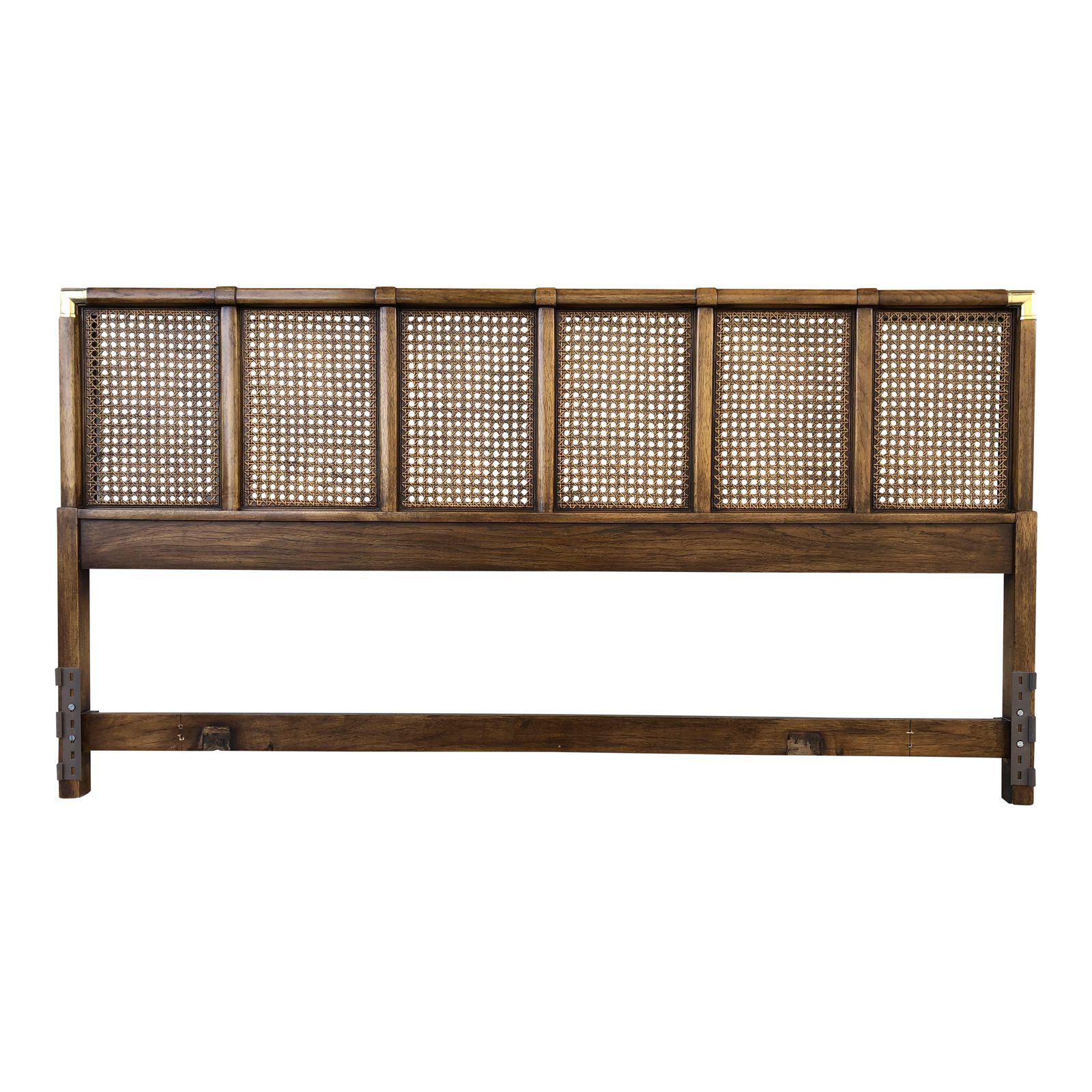 Drexel Herritage Wood & Caning Eastern King Size Headboard - Design ...