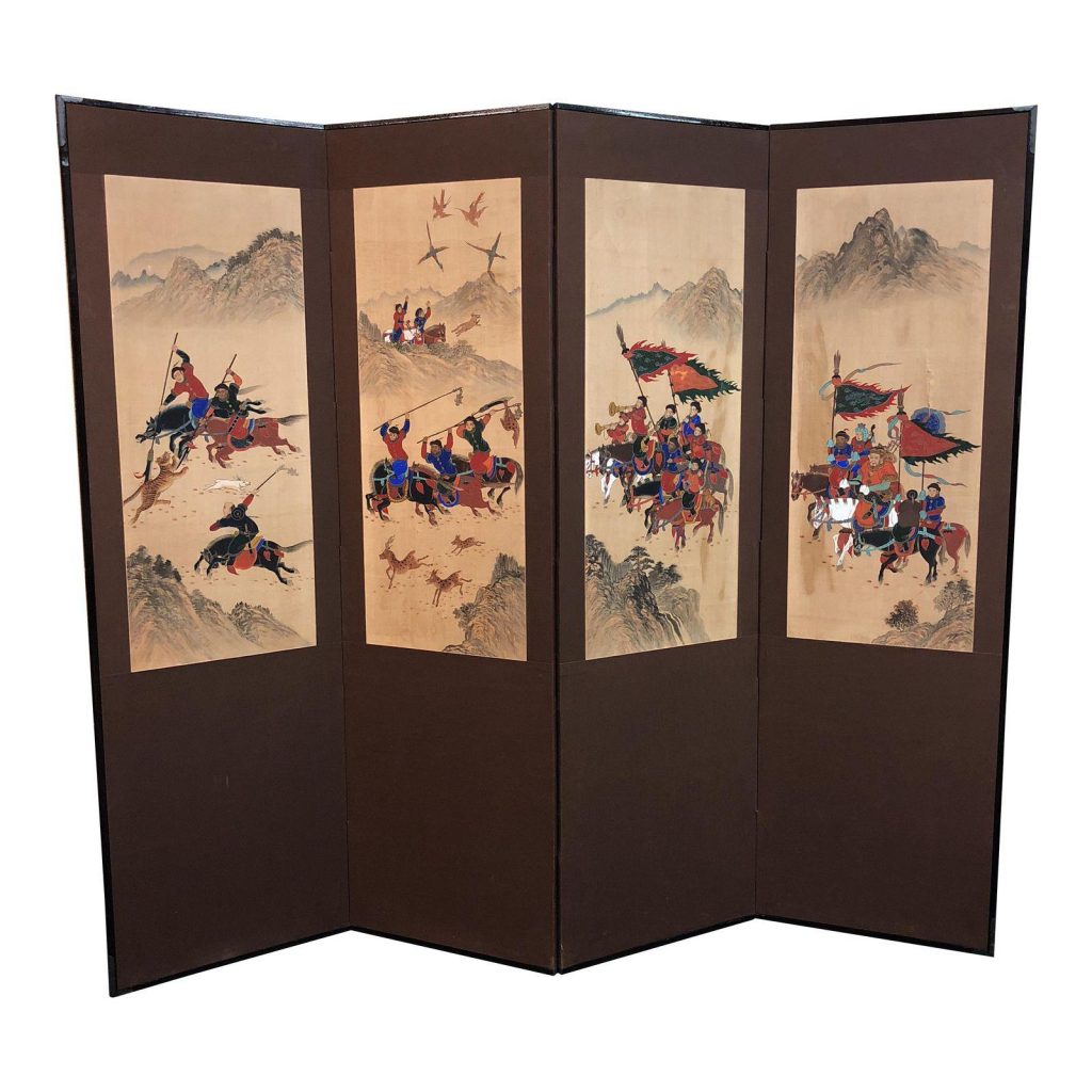 Vintage Hand Painted Korean Screen - Design Plus Gallery