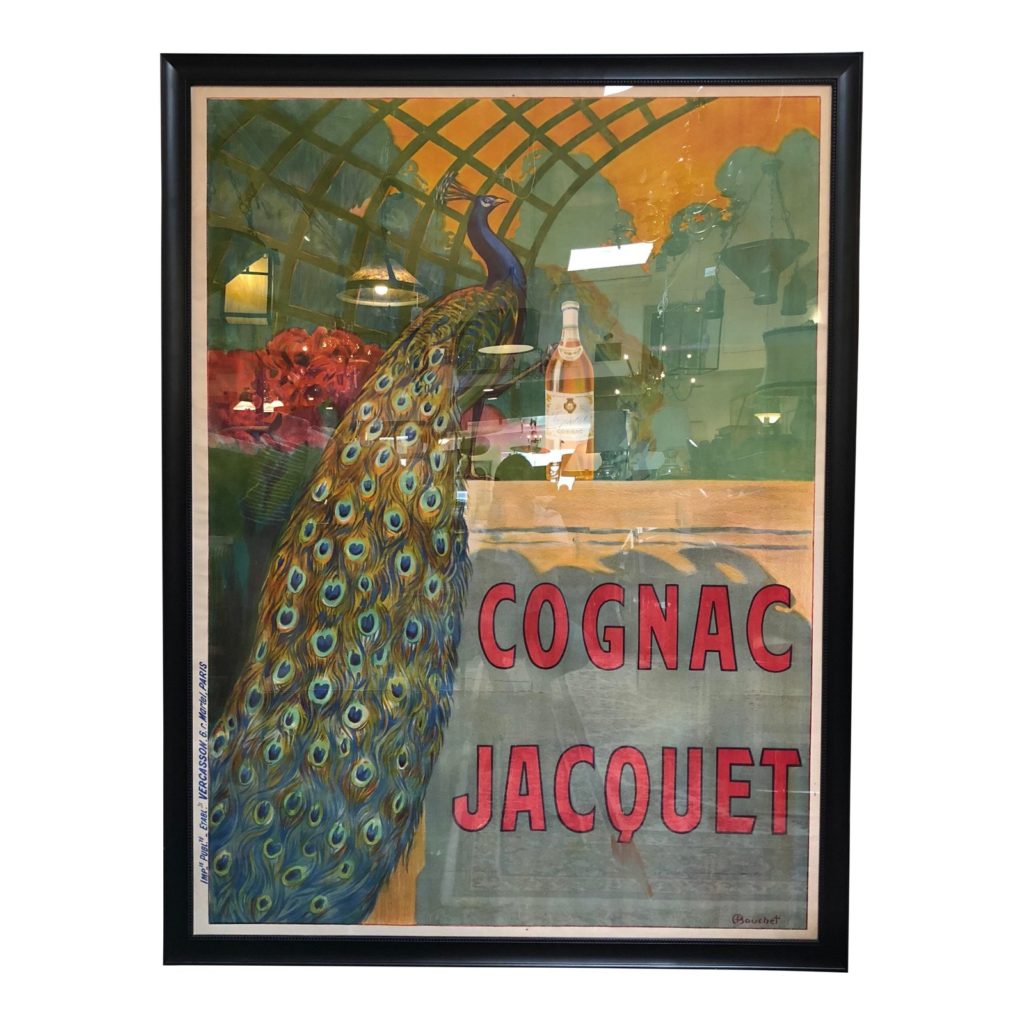 Cognac Jacquet "Peacock" Poster by Camille Bouchet - Design Plus Gallery