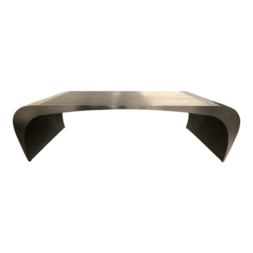 Custom Curved Steel Coffee Table - Design Plus Gallery