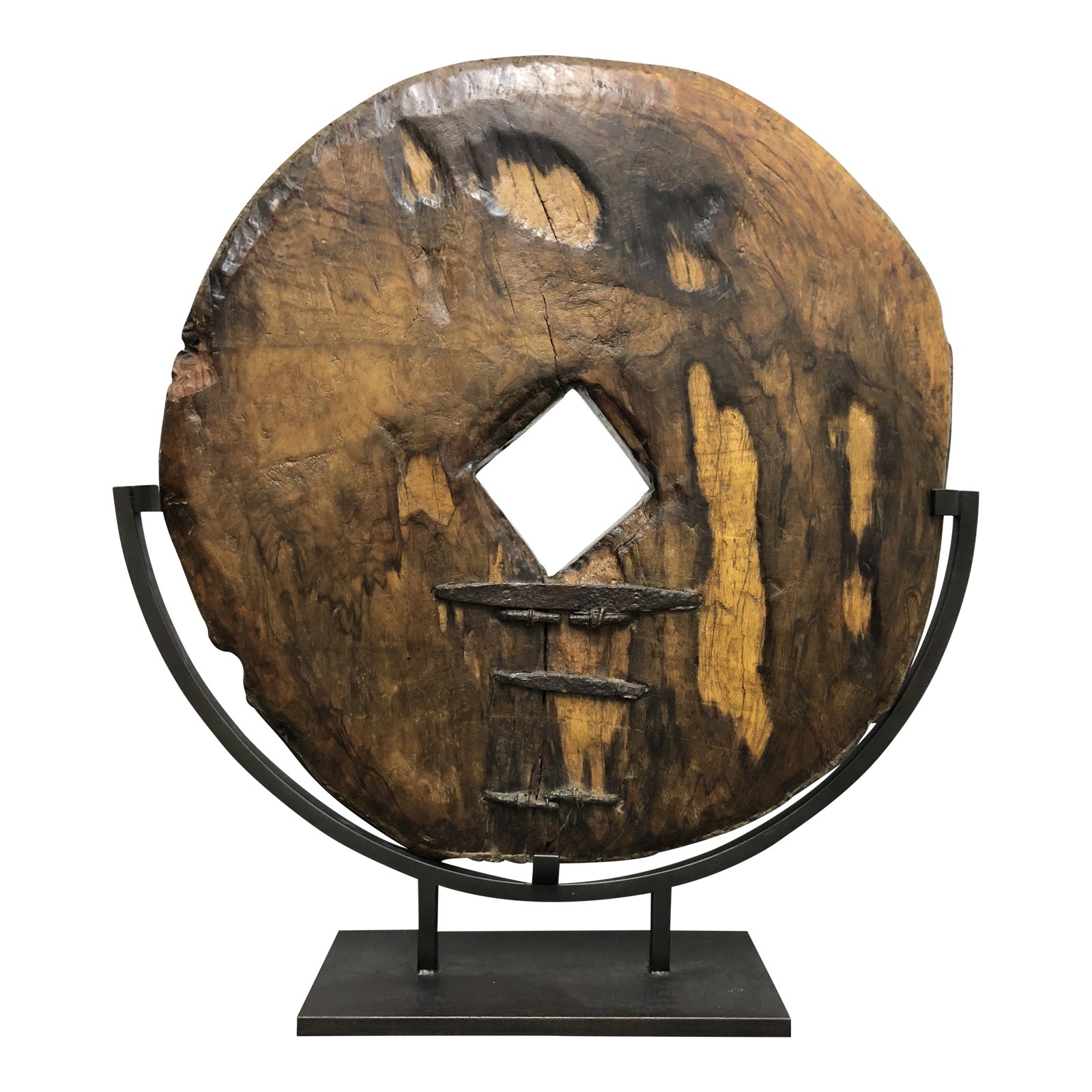 19th Century Traditional Wood Cart Wheel - Design Plus Gallery