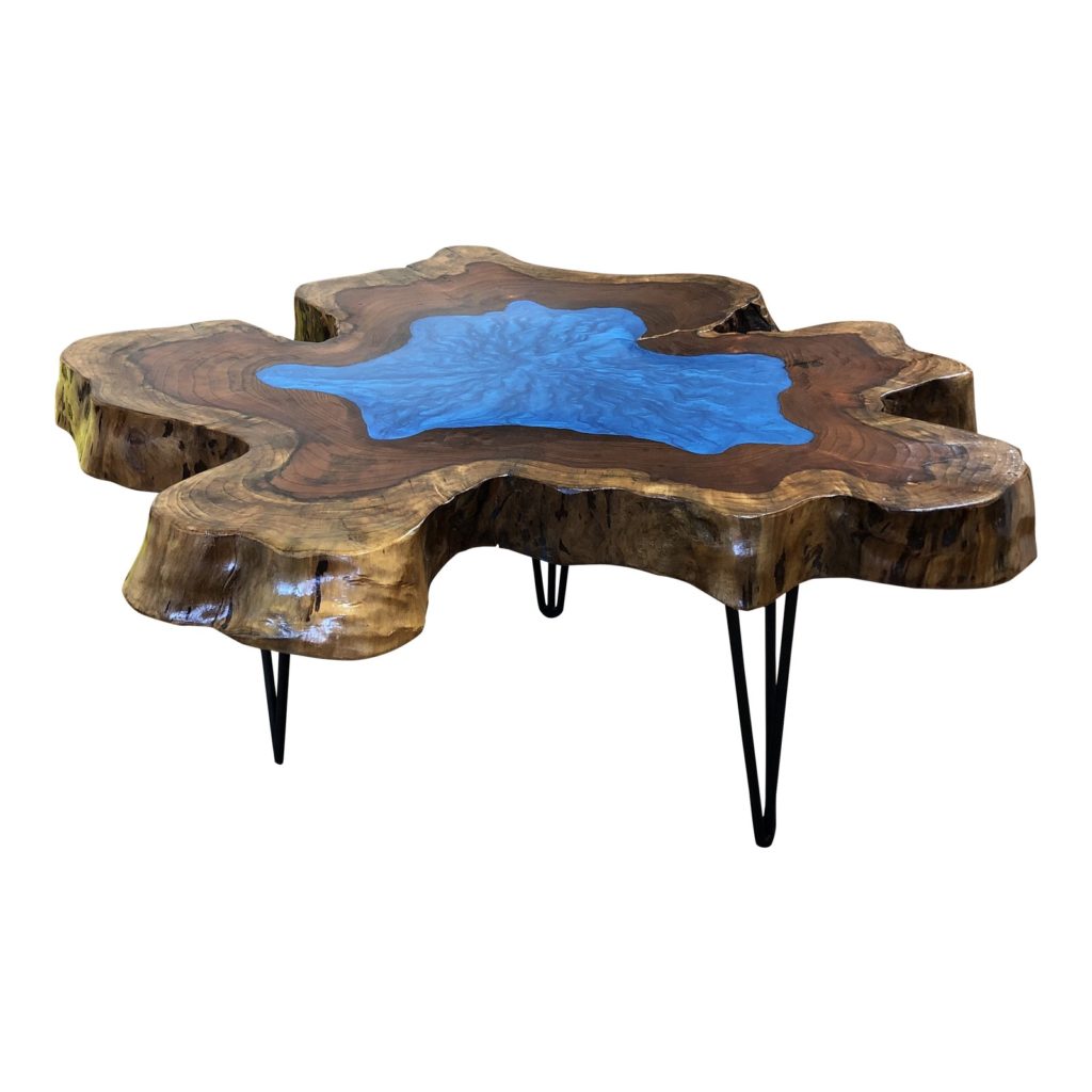 Live Edge Redwood Cocktail Table - Design Plus Gallery