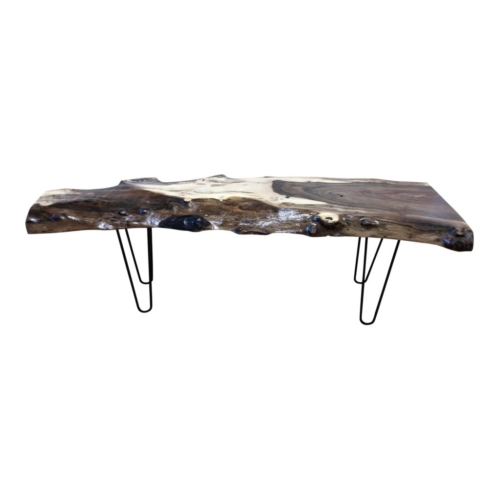 High Gloss Live Edge Cocktail Table - Design Plus Gallery