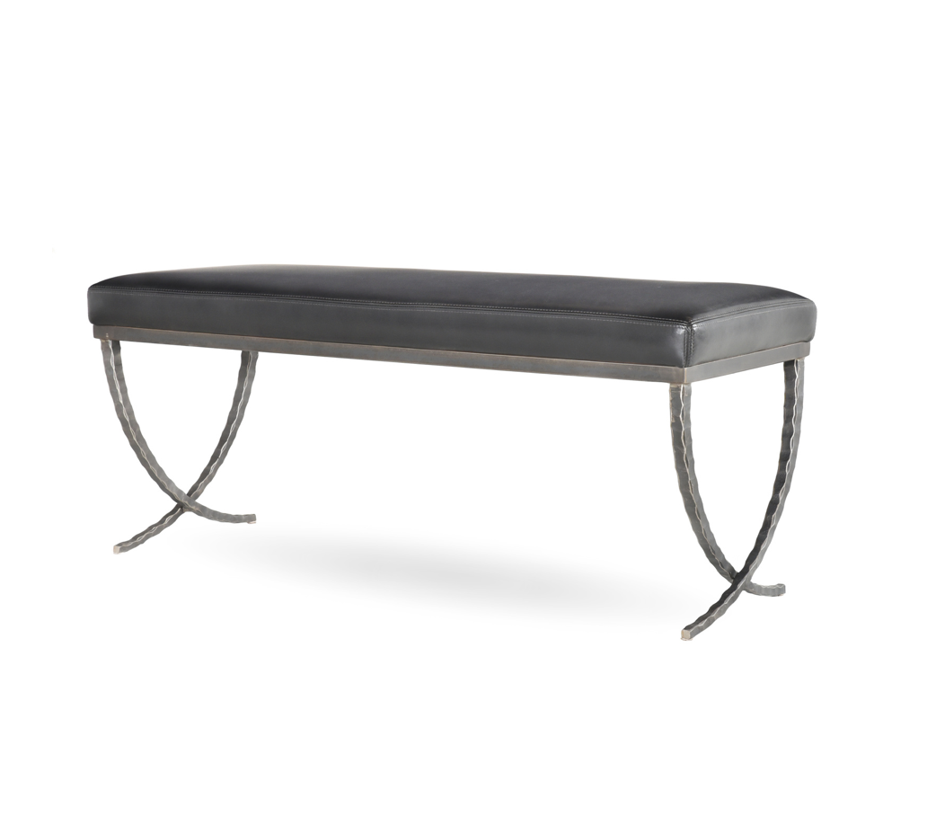 NEW Talmadge Leather Bench by Charleston Forge. Original Price: $2,255 ...