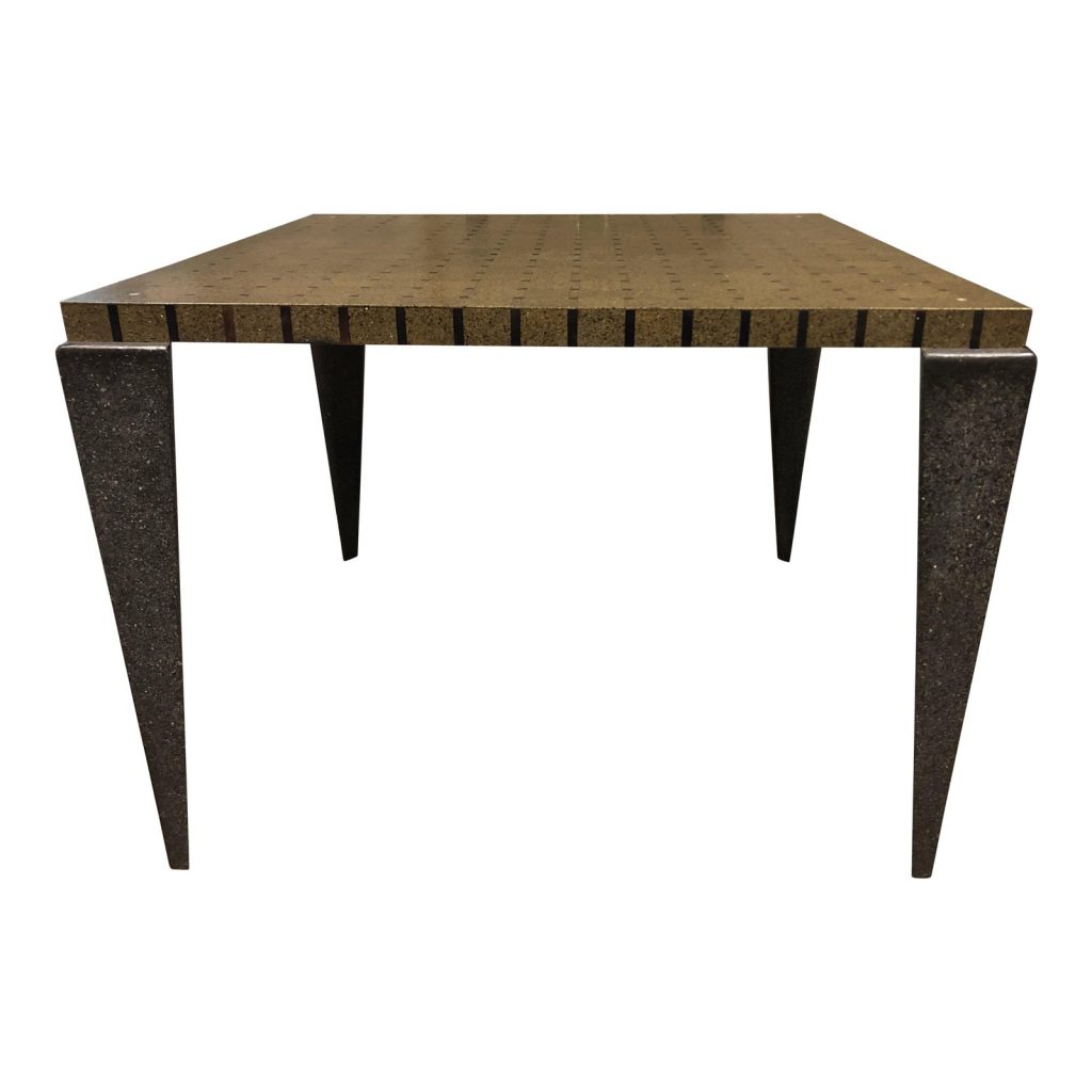 Custom Lava Rock + Mother Pearl Square Table. Original Price: $7,000 ...