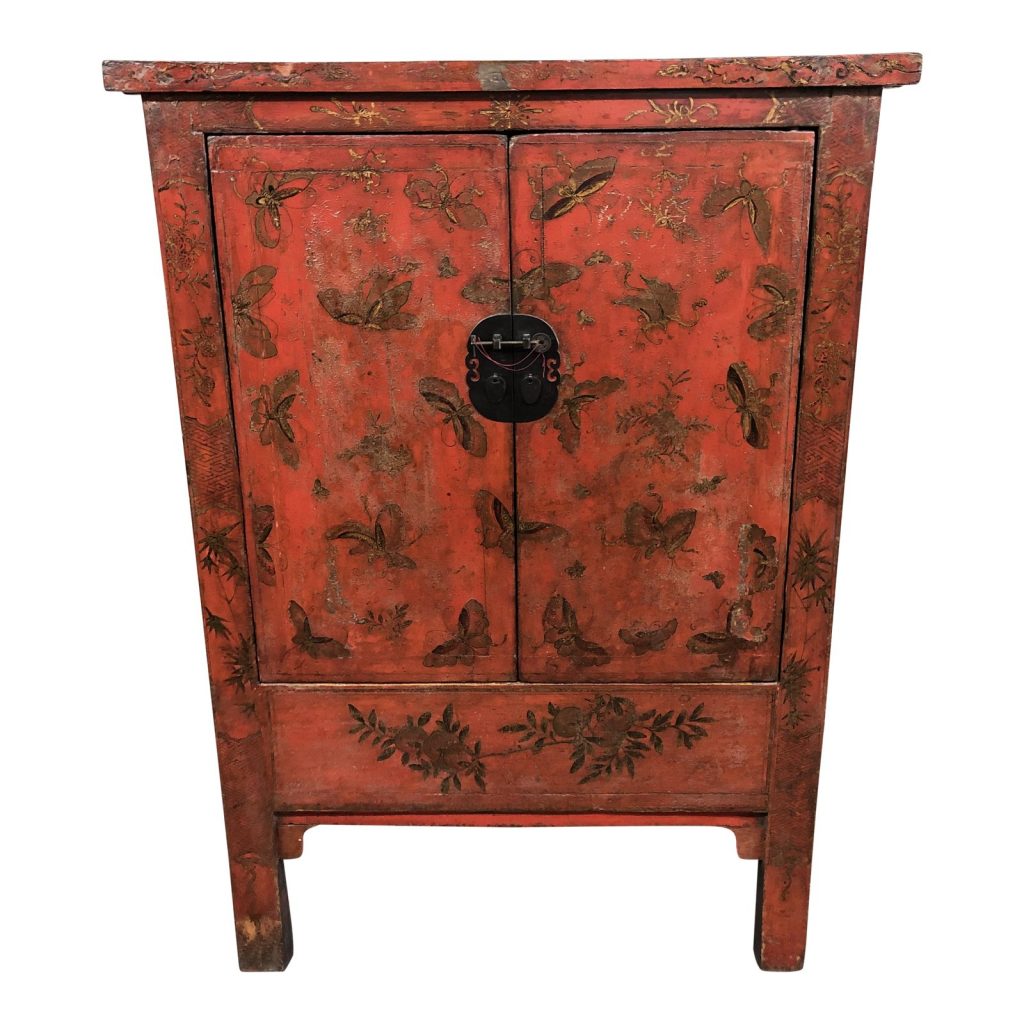 Asian Butterfly Cabinet - Design Plus Gallery