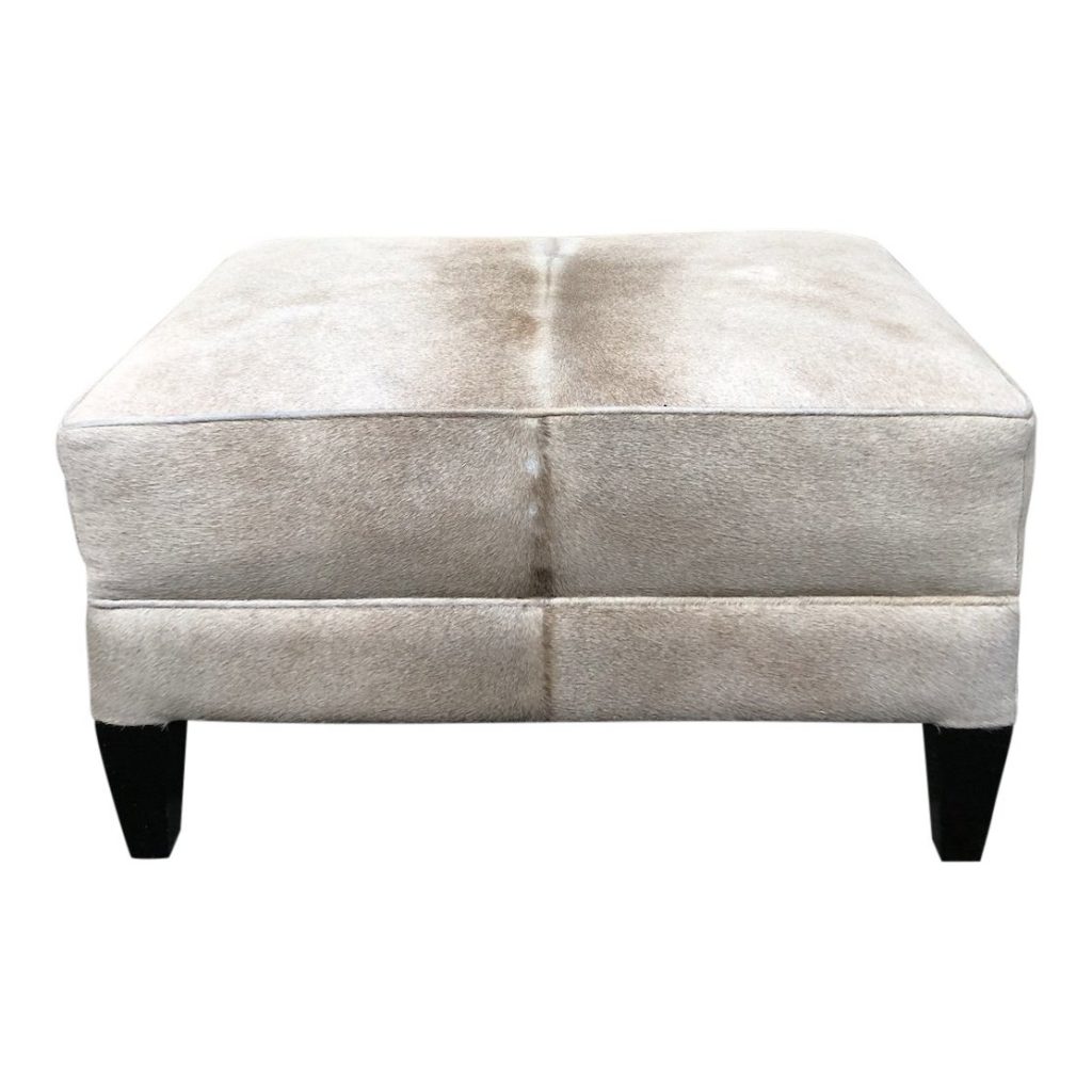 Custom Hair-On-Hide Ottoman - Design Plus Gallery