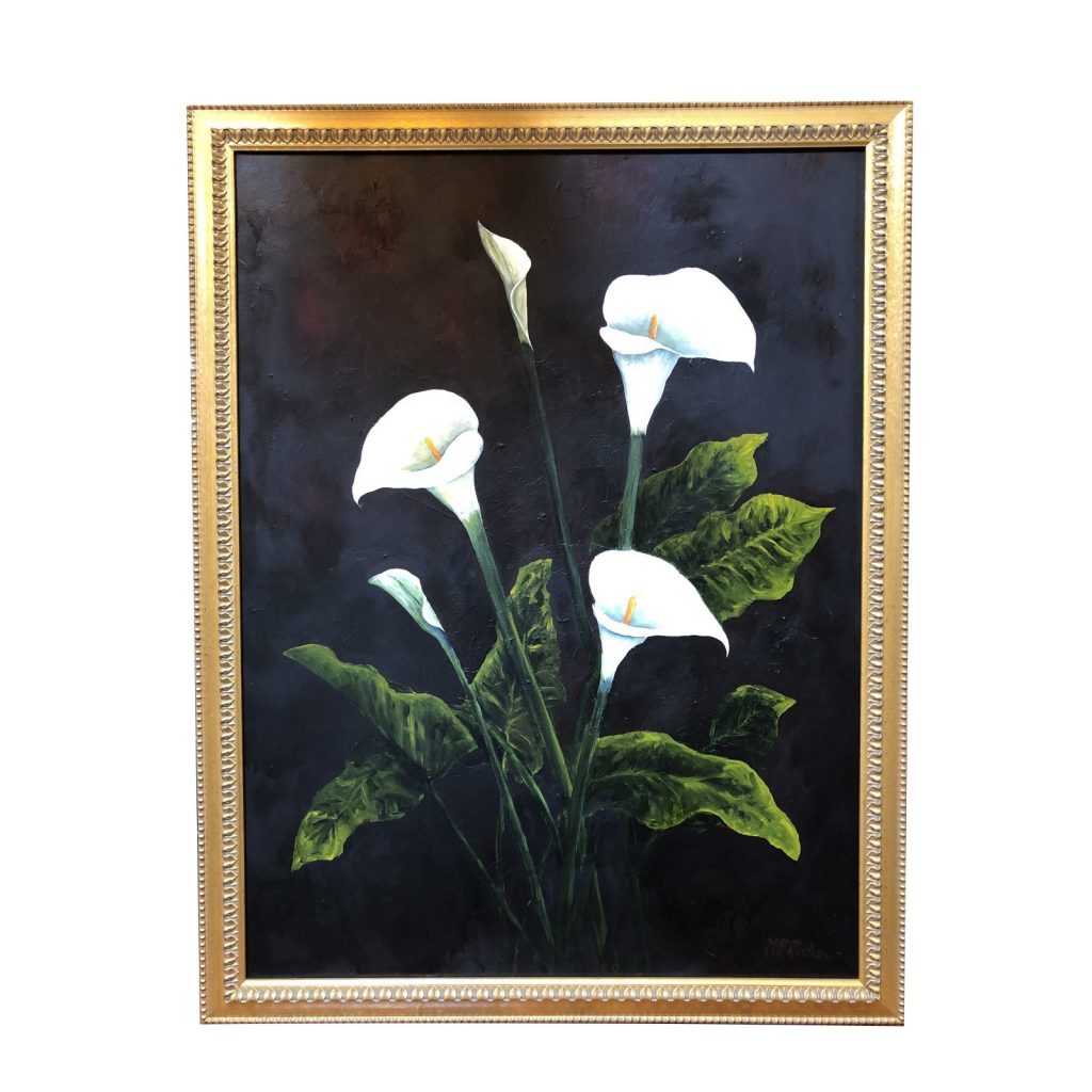 Calla Lily, an Original Oil Painting by M. P. Fuchs - Design Plus Gallery