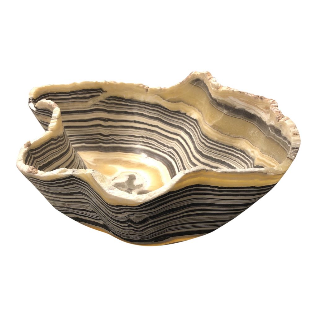 Custom Live Edge Onyx Sink Bowl - Design Plus Gallery