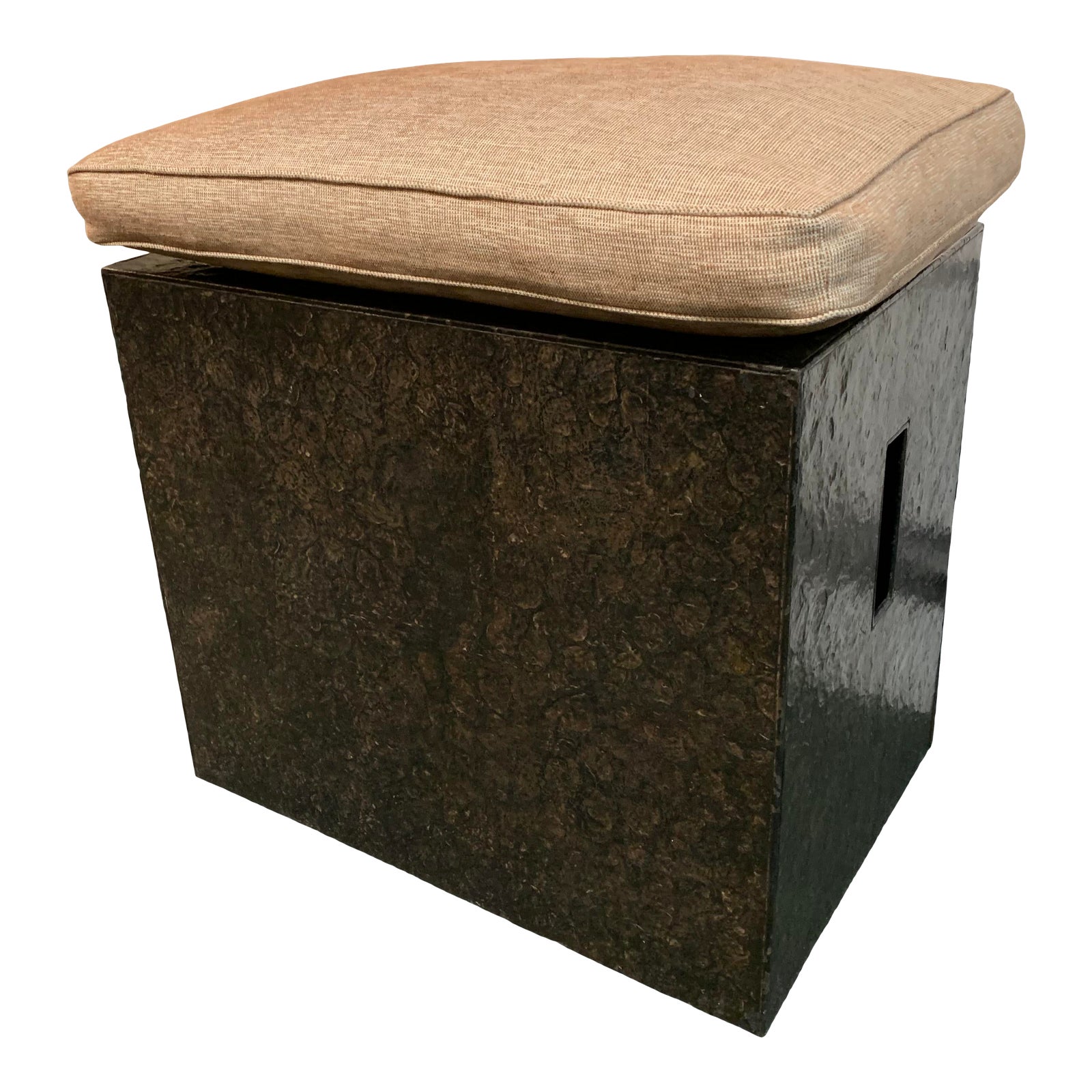 ironies-santorini-iron-bench-box-cushion-9599 - Design Plus Gallery