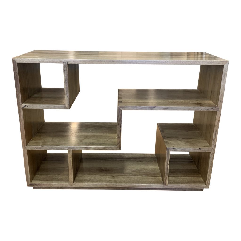 Handcrafted Solid Walnut Wood Bookcase - Design Plus Gallery