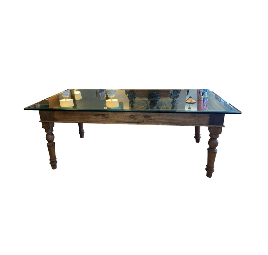 Tibetan Temple Door Dining Room Table - Design Plus Gallery