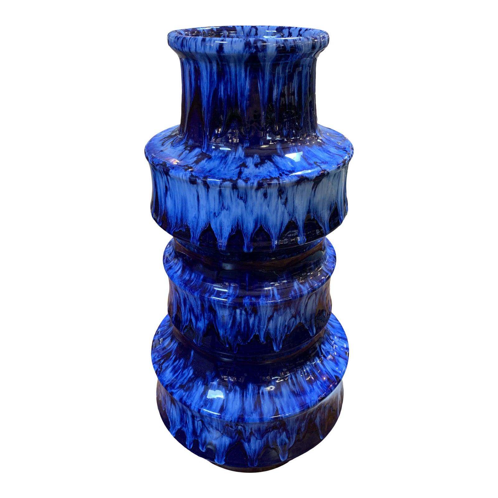 Sheurich Ceramik Fat Lava Blue Vase - Design Plus Gallery