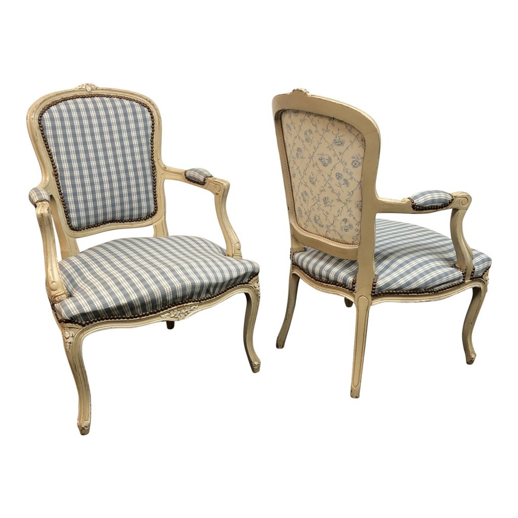 French Country Arm Chairs With Pierre Deux Upholstery, a Pair - Design ...