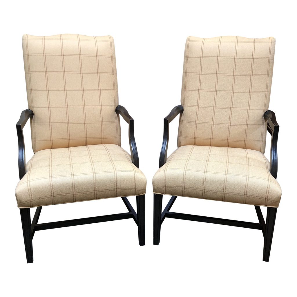 Ethan Allen Martha Washington Arm Chairs, a Pair. Original Price ...