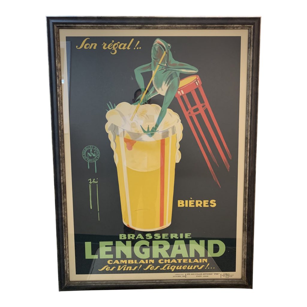 French Poster of Beer - Design Plus Gallery