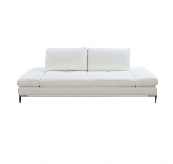 NEW Modani White Leather Adjustable Sofa. Original Price: $1,789 ...