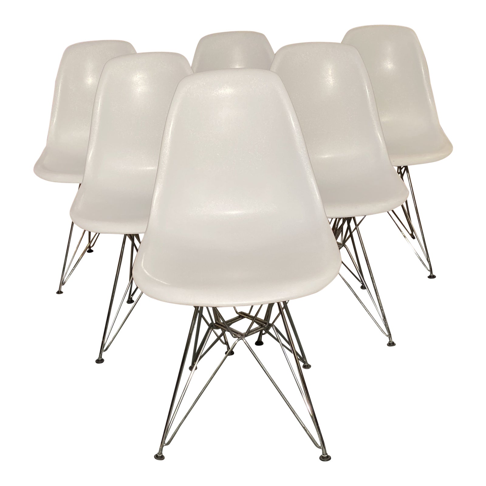 Modern Eames Style Eiffel Base Shell Chairs - Design Plus Gallery