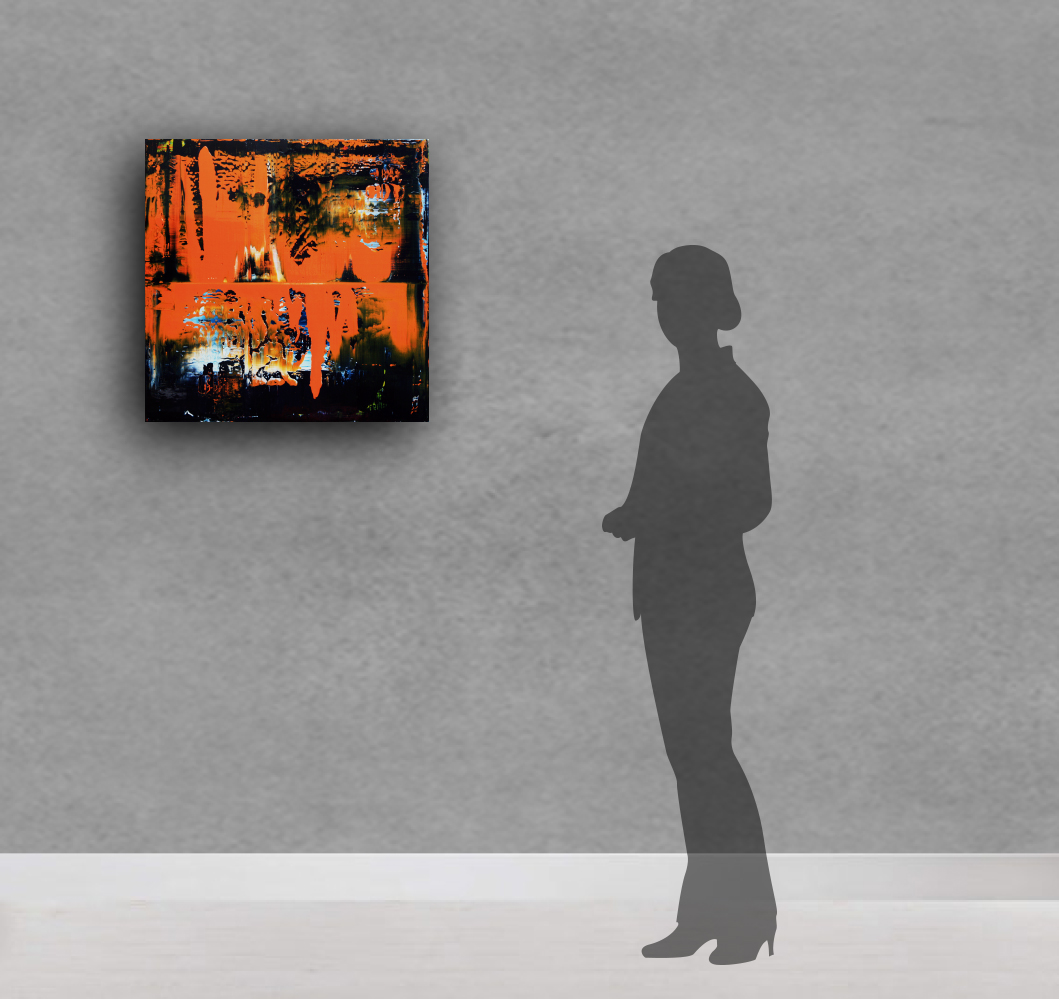 Jose Maria Clark "Abstract No. 9" Acrylic on Canvas - Design Plus Gallery