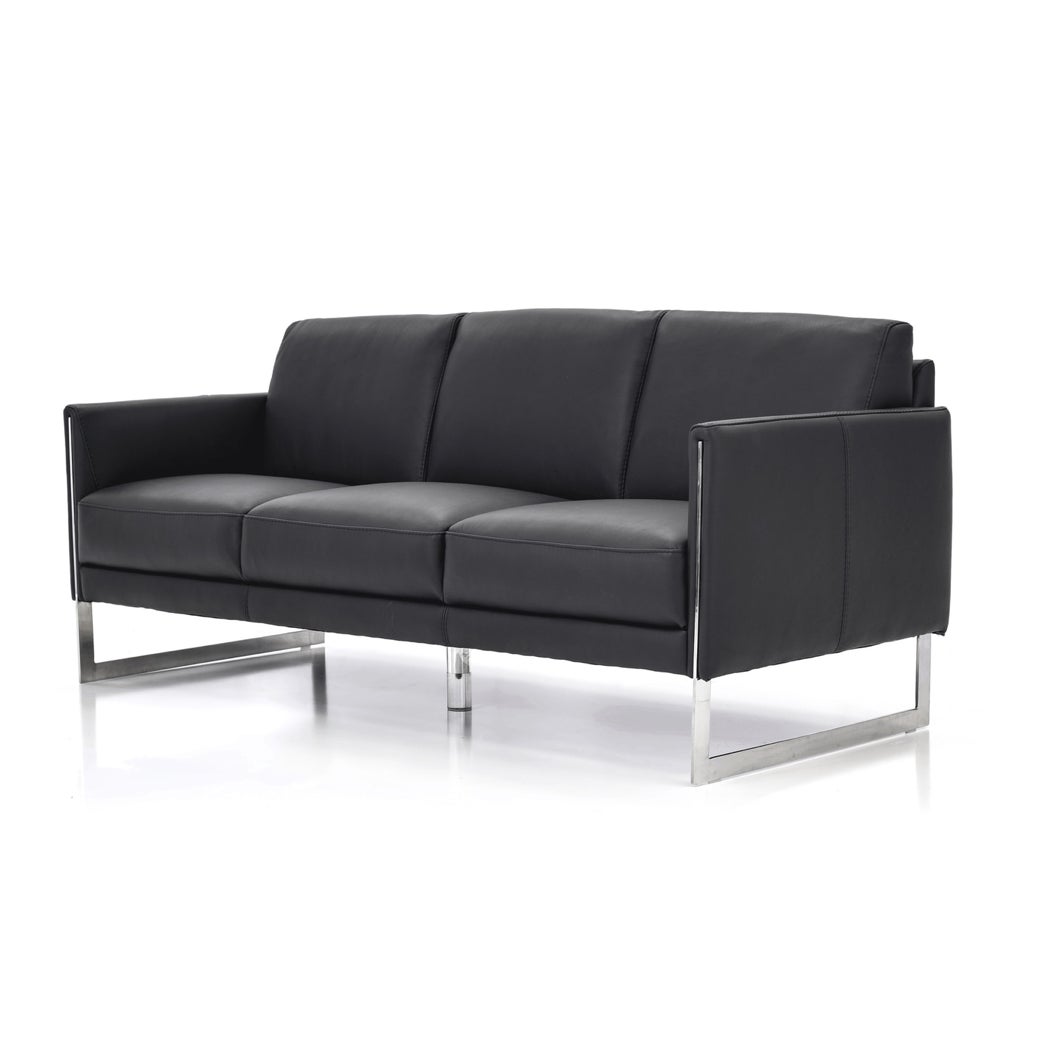 Cantoni Capri Black Leather Sofa. Original Price: $3,499 | Design Plus ...