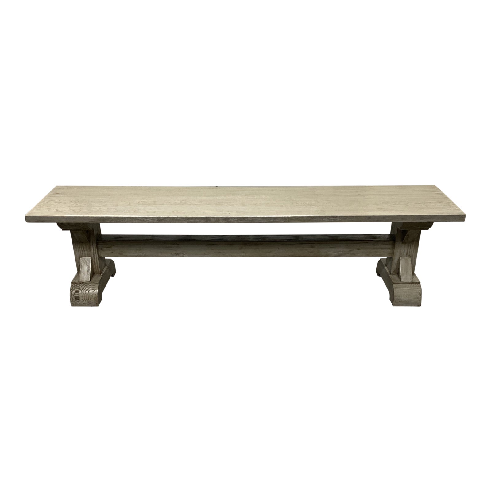 Four Hands Wood Trestle Bench - Design Plus Gallery