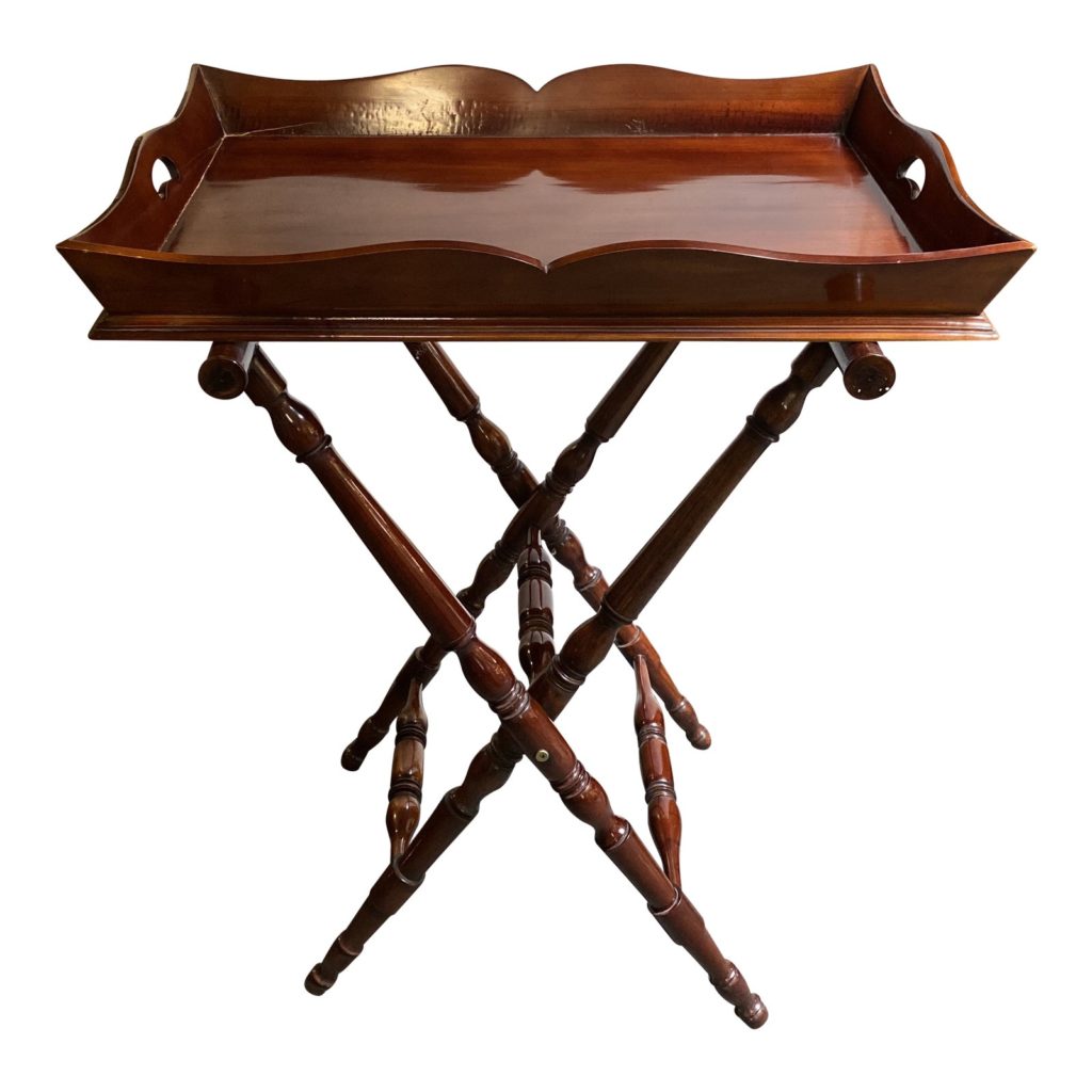 Late 20th Century Vintage Butler Tray and Stand - Design Plus Gallery