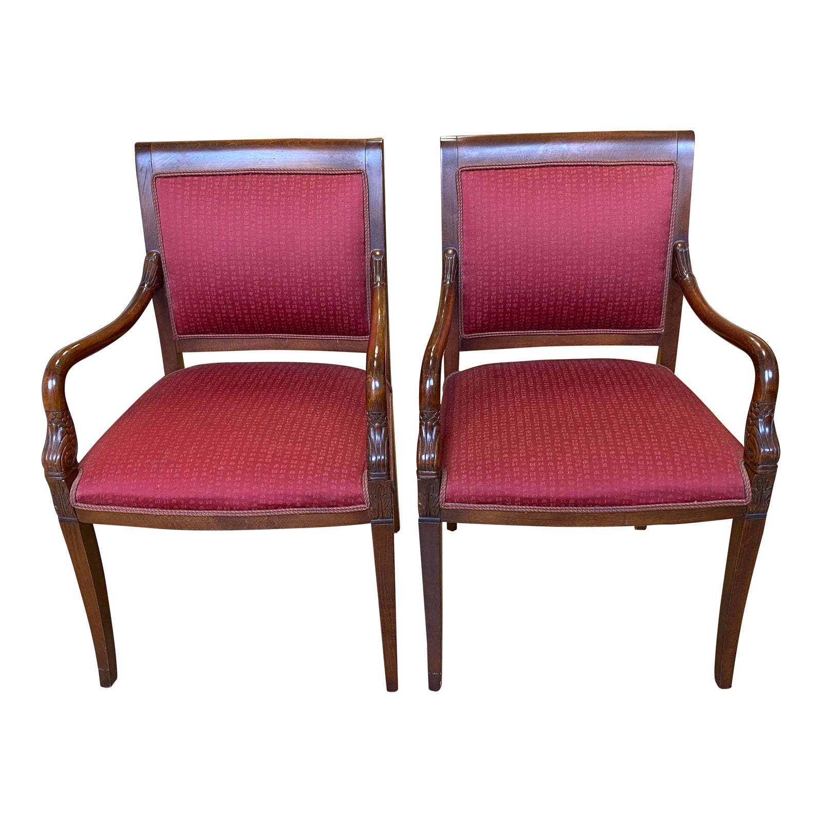mid-20th-century-french-empire-swan-arm-chairs-a-pair-5216 - Design ...