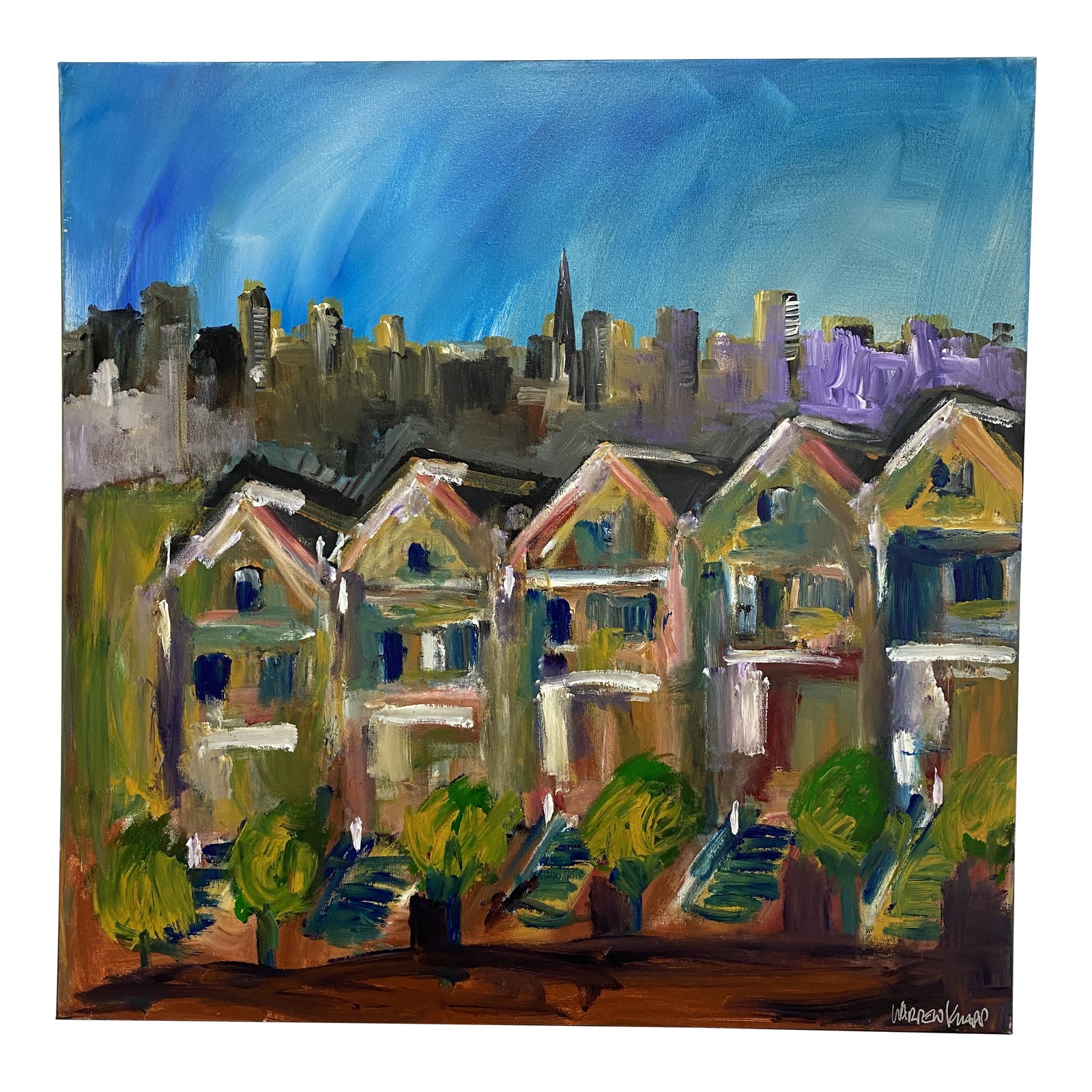 Warren Knapp Acrylic Painting Painted Ladies San Francisco - Design ...