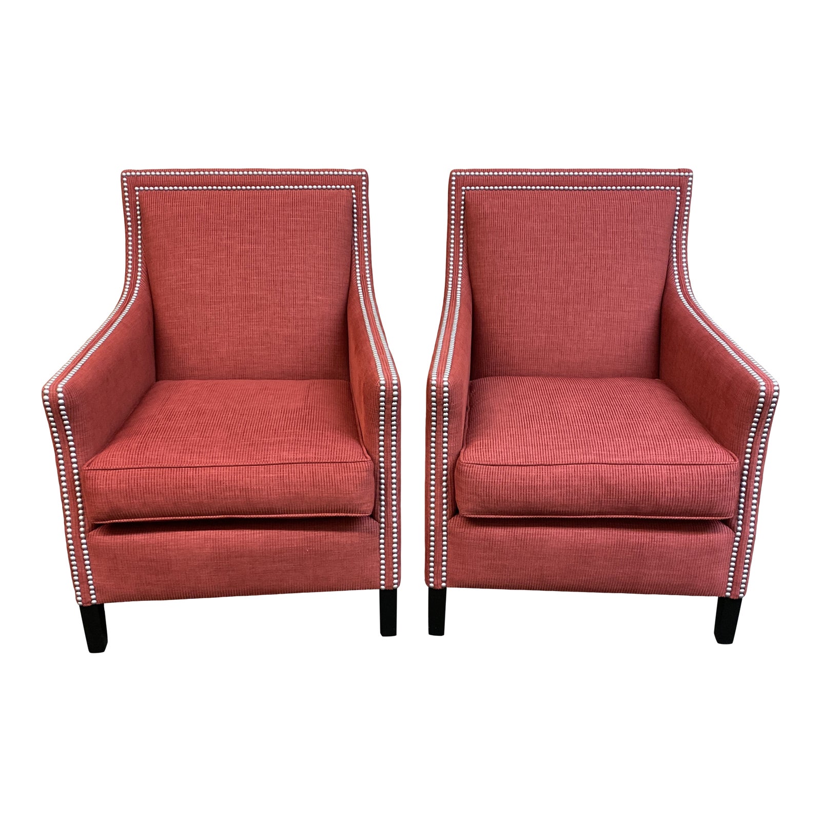 einstein-design-group-custom-arm-chairs-a-pair-8104 - Design Plus Gallery