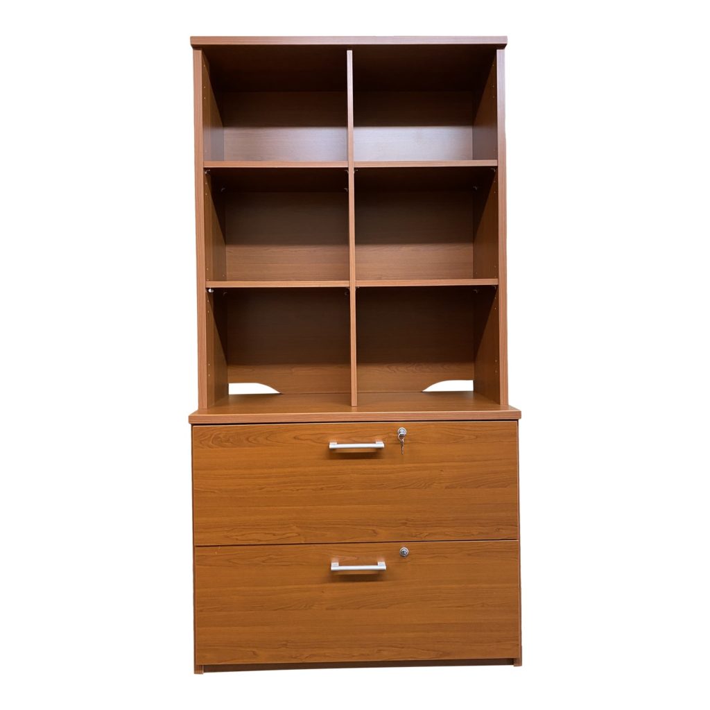L.P Danish Office Adjustable Bookshelf + Double Filing Cabinet - Design ...