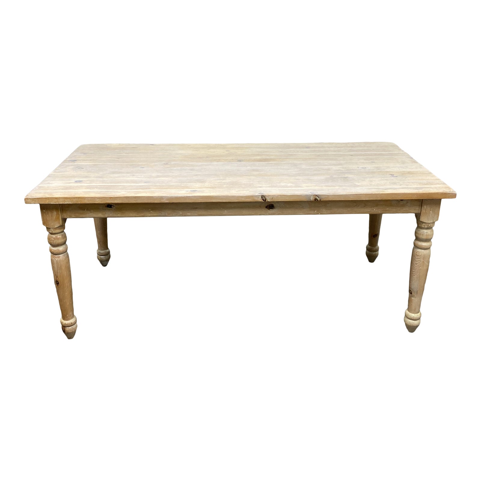 late-20th-century-pine-white-wash-farm-dining-table-2433 - Design Plus ...