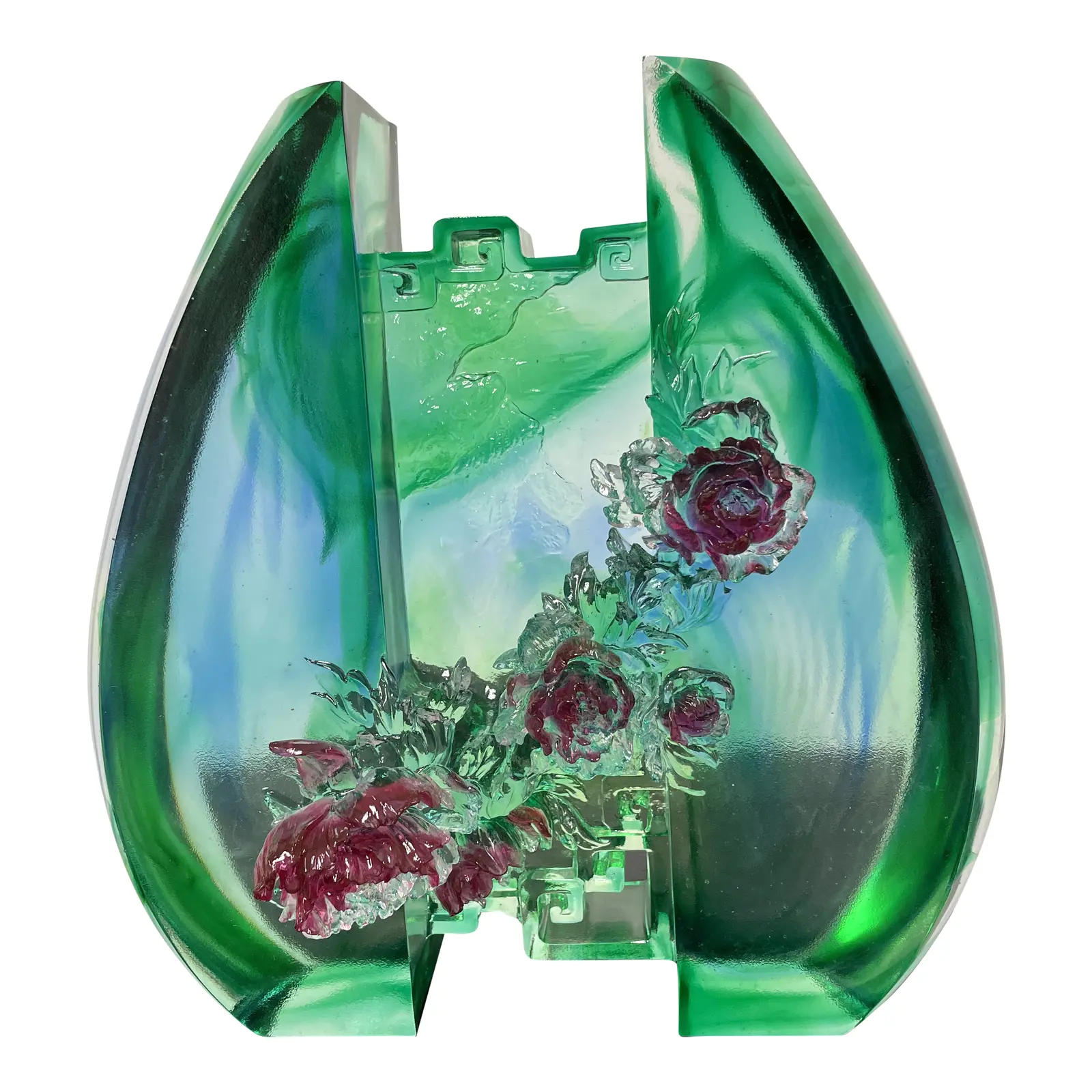 Liuli Crystal Art Sculpture + Box. Original Price: $4,300 - Design Plus ...