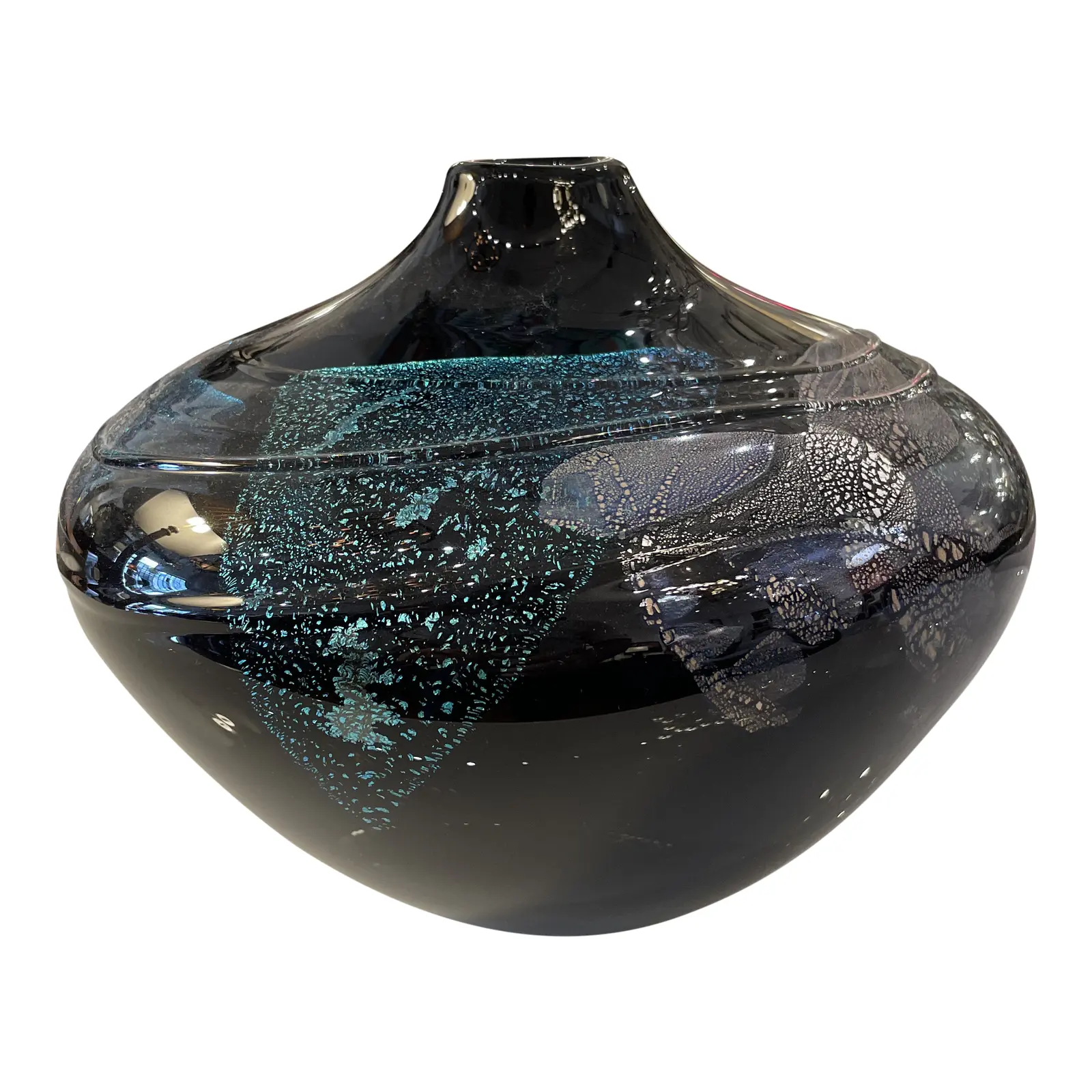 Late 20th Century Hand Blown Decorative Glass Vessel - Design Plus Gallery
