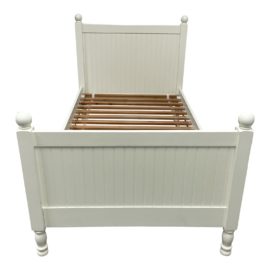 Twin Size Pottery Barn Catalina Square Bed Frame. Original Price 400 Design Plus Gallery